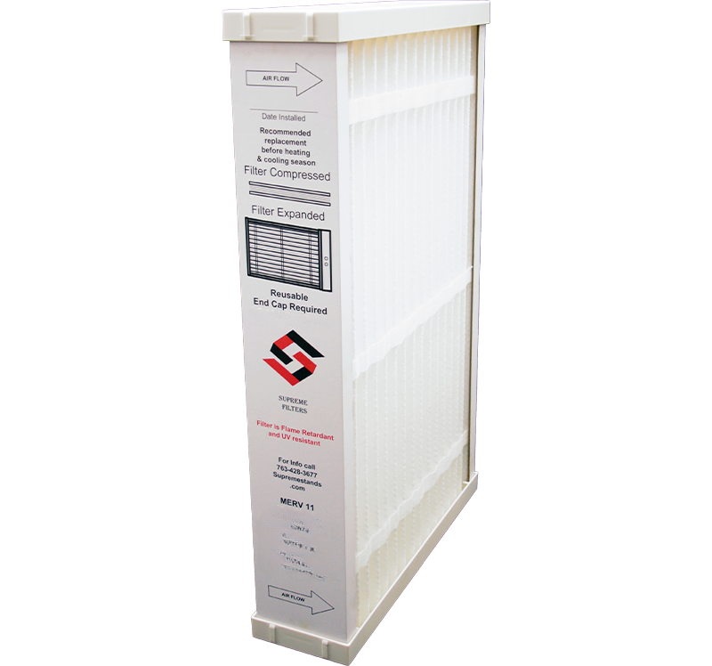 24 x 25 x 4" filter ONLY end caps not included (Replaces EZ Flex filte ...